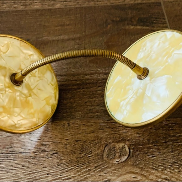 Accents | Vintage Serval Enamel Gold Color Compact Mirror | Poshmark